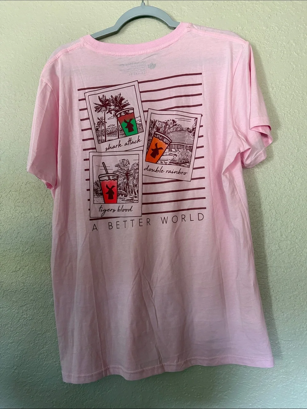 Dutch Bros | Shirts | Dutch Bros Light Pink Logo Tee | Poshmark